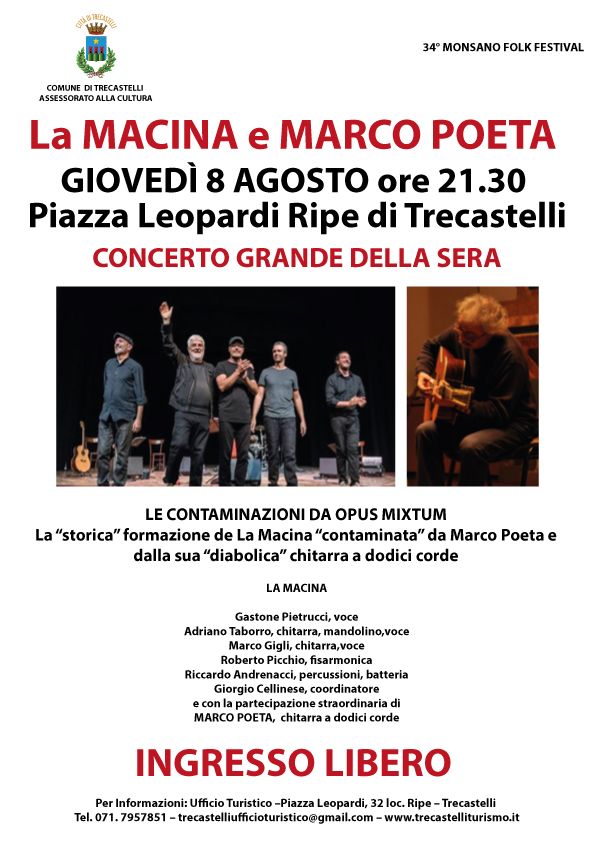 LE CONTAMINAZIONI da OPUS MIXTUM A TRECASTELLI SI ESIBISCONO La MACINA ...