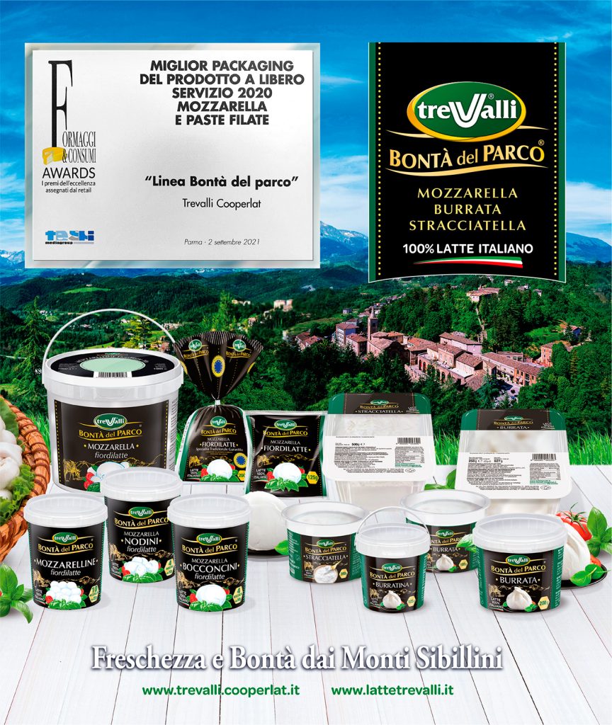 TREVALLI BONTA’ DEL PARCO PREMIO PER IL MIGLIOR PACKAGING